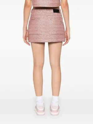 Amiri Tweed Mini Skirt