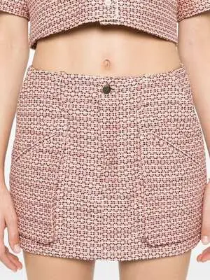 Amiri Tweed Mini Skirt