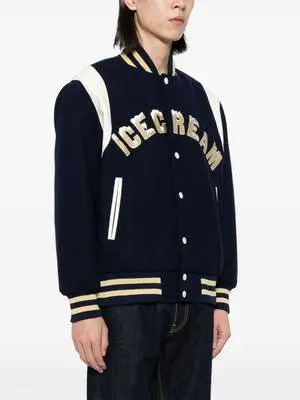 ICECREAM Drippy Varsity Jacket
