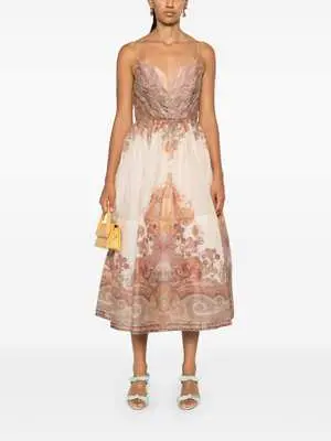 Zimmermann Illustration Midi Dress