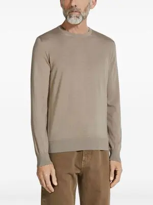 Zegna Crew-neck Sweater - Neutrals