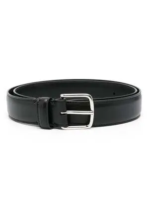 THE ROW Classic Leather Belt - Black