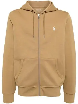 Polo Ralph Lauren Zipped Hoodie - Brown