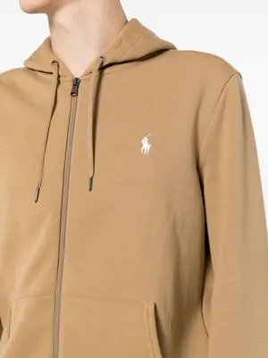 Polo Ralph Lauren Zipped Hoodie - Brown