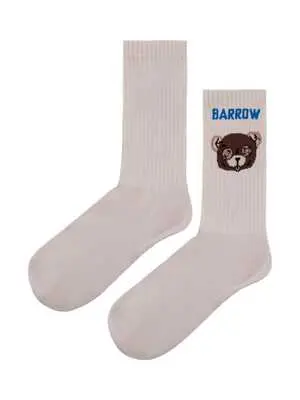 BARROW Patterned Intarsia Knit Socks - Neutrals