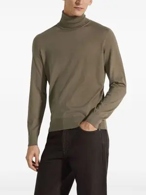 Zegna Cashseta Jumper - Green