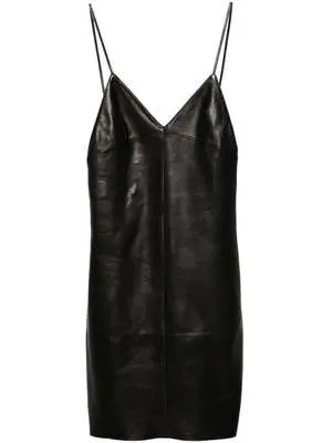 Saint Laurent Backless Slip Dress - Black