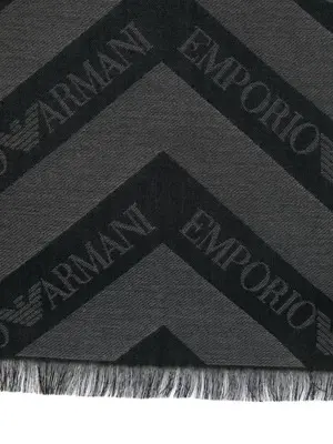 Emporio Armani Chevron-jacquard Scarf