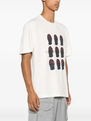 IH NOM UH NIT Mask-print T-shirt - White