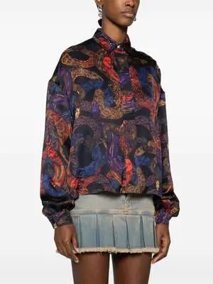 Just Cavalli Apocalypse Snake-print Shirt