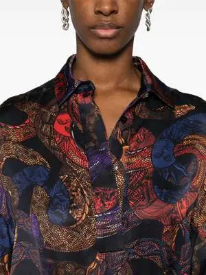 Just Cavalli Apocalypse Snake-print Shirt