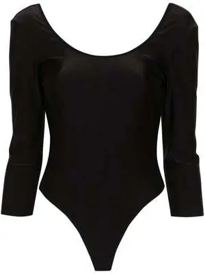 Just Cavalli Open-back Satin Bodysuit