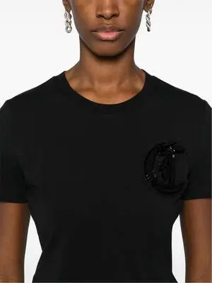 Just Cavalli Bead-logo T-shirt