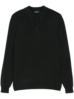 ZANONE Fine-knit Polo Shirt - Green