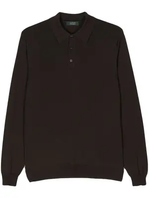 Zanone Ribbed Polos For Men