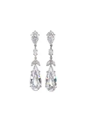 ANABELA CHAN 14kt White Gold Calla Lily Diamond Earrings