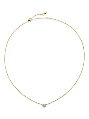 Monica Vinader 18kt Yellow Vermeil Heart Diamond Necklace - Gold