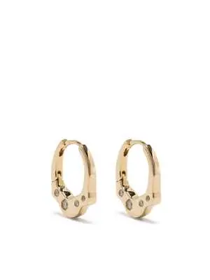 SAUER 18kt Yellow Reishi Diamond Earrings - Gold