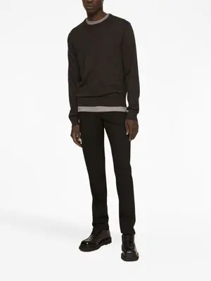 Dolce & Gabbana Round-neck Cashmere Sweater - Grey