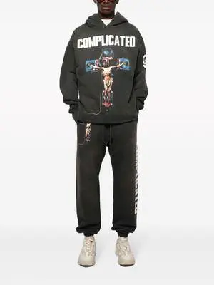 SAINT MXXXXXX Complicated Cotton Track Pants - Grey