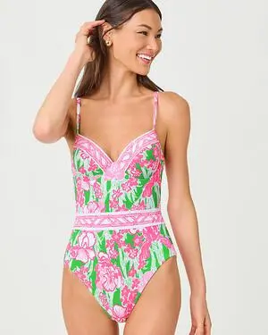 LILLY PULITZER Palma One-piece Swimsuit - Putting Green Hannah