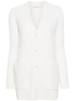 Max Mara Wool And Cashmere Blend Cardigan - White