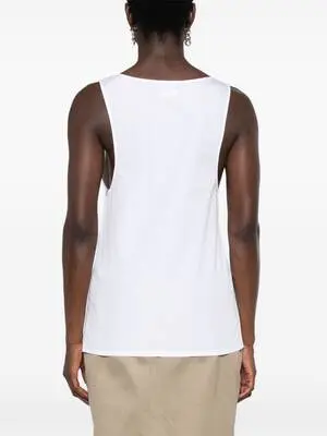 Saint Laurent Cotton Poplin Top - White