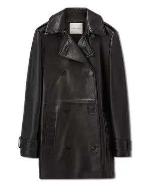 Veronica De Piante Charlotte Trench In Leather