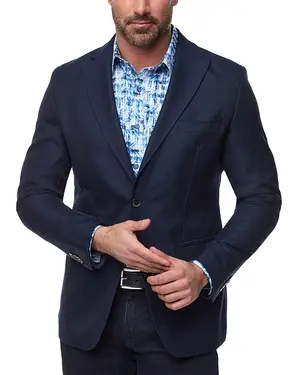Robert Graham Jetset Blazer With Removable Liner - Navy
