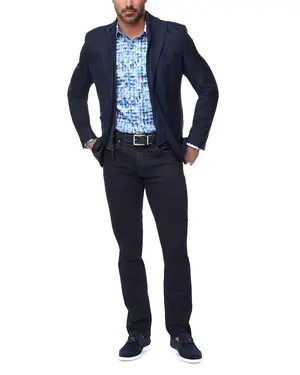Robert Graham Jetset Blazer With Removable Liner - Navy