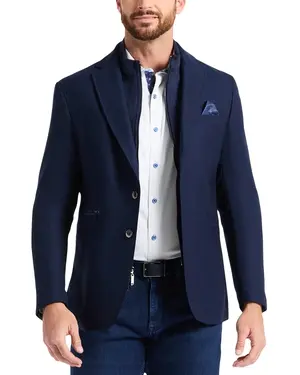 Robert Graham Jetset Blazer With Removable Liner - Navy