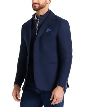 Robert Graham Jetset Blazer With Removable Liner - Navy