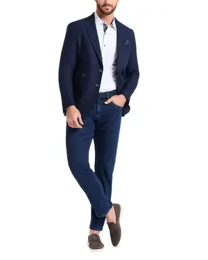Robert Graham Jetset Blazer With Removable Liner - Navy
