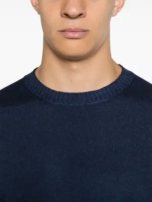 FAY Logo-embroidered Sweater - Blue