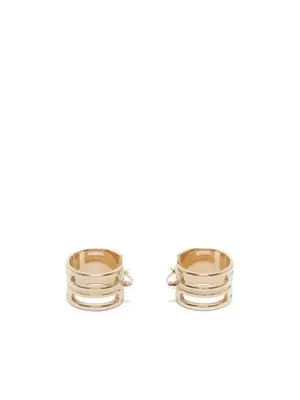 Victoria Beckham Frame Hoop Earrings