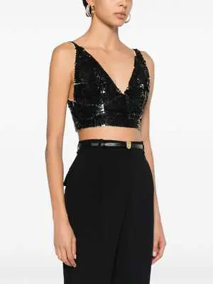 P.a.r.o.s.h Sequinned Crop Top