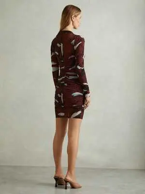 REISS Kallie Printed Mini Dress