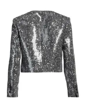 Sandro Bouclé Herringbone Jacket - Grey