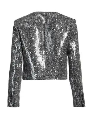 Sandro Bouclé Herringbone Jacket - Grey