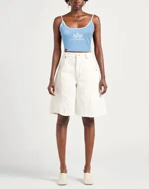 Alpha Industries Top Light Cotton Elastane - Light Blue