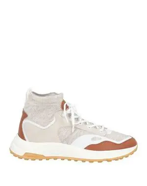 Hogan Leather And Textile High-top Sneakers