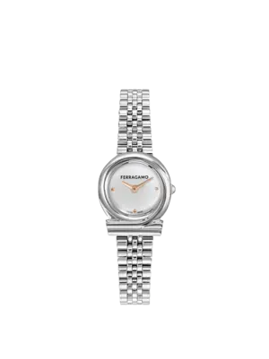 FERRAGAMO Gancini Twisted Watch - Silver