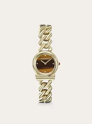 FERRAGAMO Gancini Twisted Watch - Tiger Eye