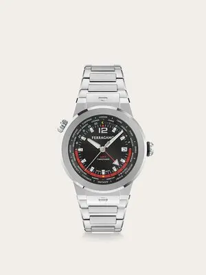 FERRAGAMO F-80 Gmt Watch - Black