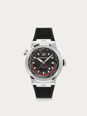 FERRAGAMO F-80 Gmt Watch - Black