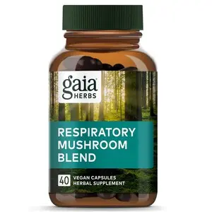 GAIA HERBS PRO Respiratory Mushroom Blend 40 Capsules - One-color