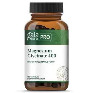 GAIA HERBS PRO Magnesium Glycinate 400 180 Capsules - One-color