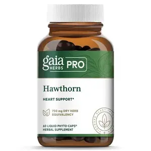 GAIA HERBS PRO Hawthorn 60 Capsules - One-color