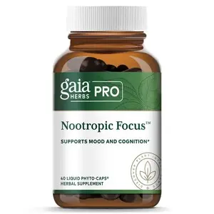 GAIA HERBS PRO Nootropic Focus 40 Capsules - One-color