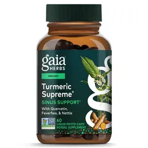 GAIA HERBS PRO Turmeric Supreme Sinus Support 60 Capsules - One-color